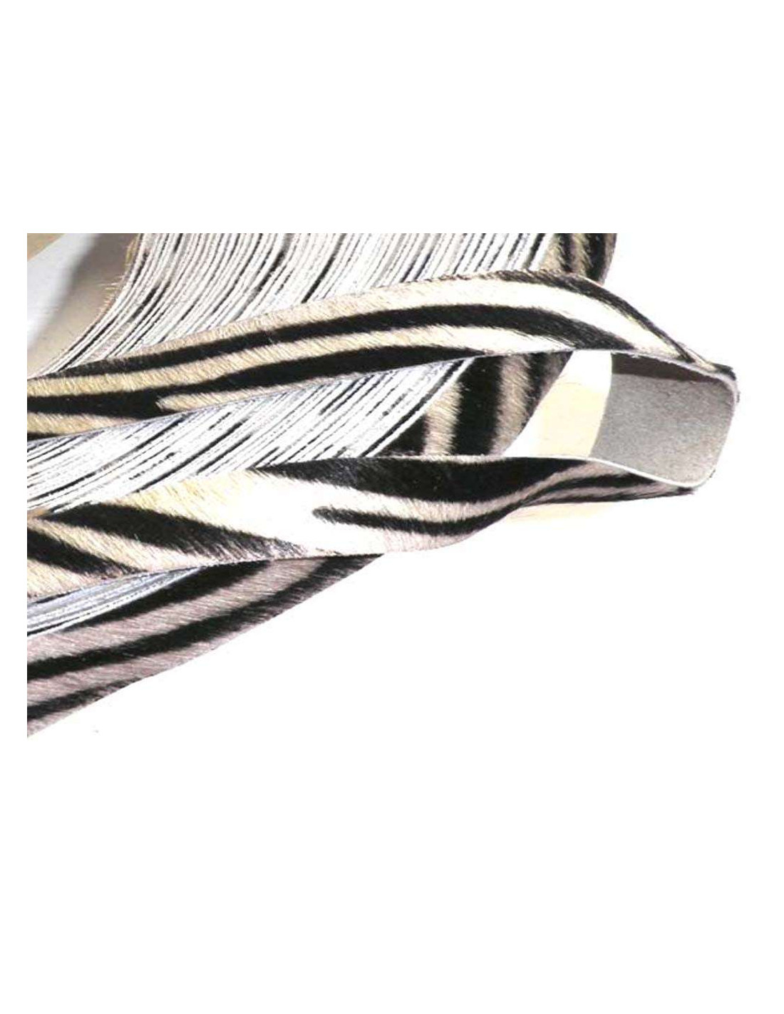 Zebra pattern fur strips