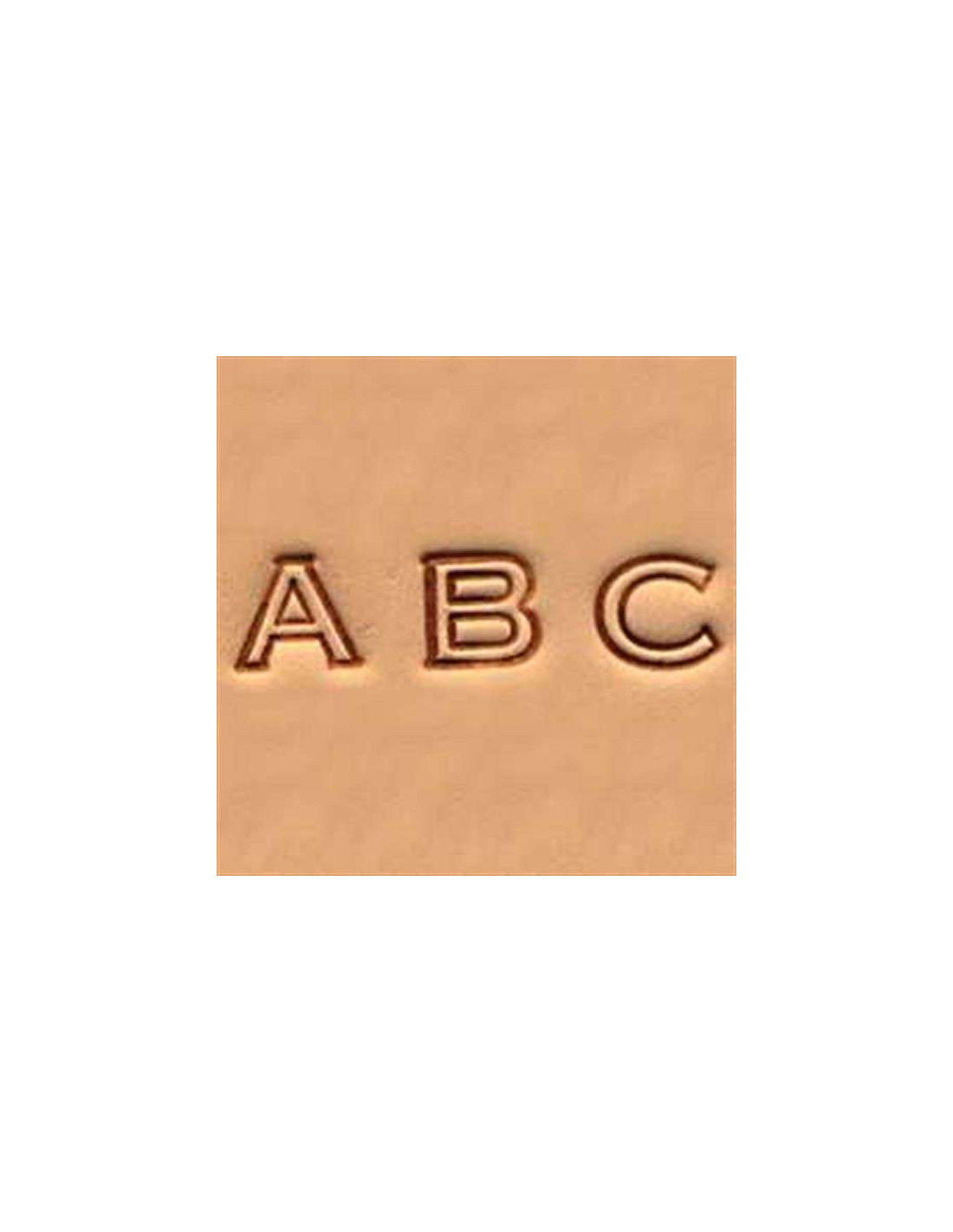 Letters to engrave on leather. Alphabets